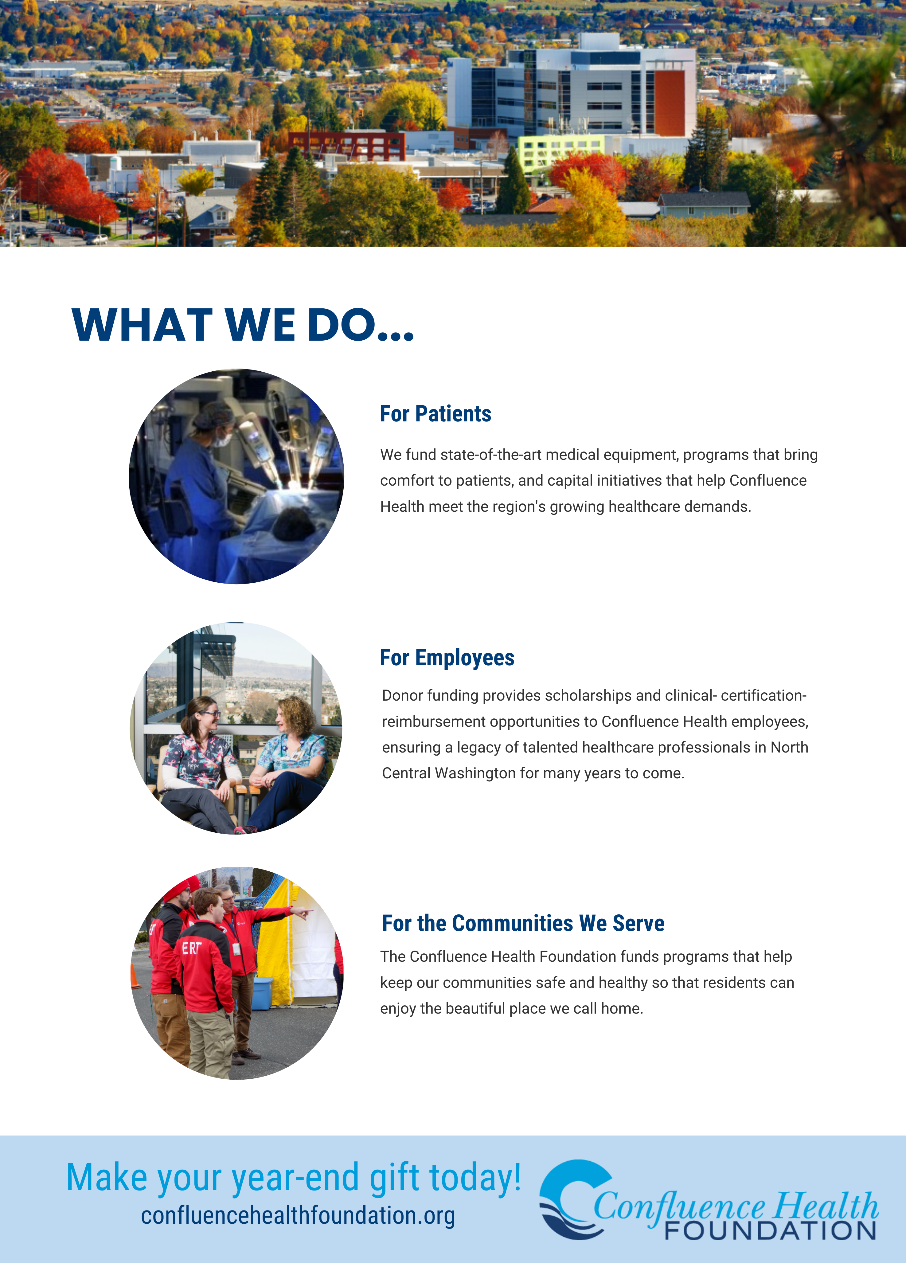 Make Your Year-End Gift, Today! – Confluence Health Foundation